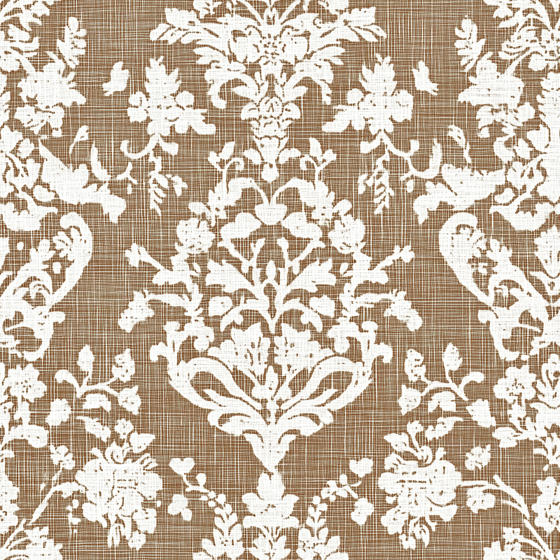 Beige and White Classic Wallpaper - Linen Style Vintage Wallpaper