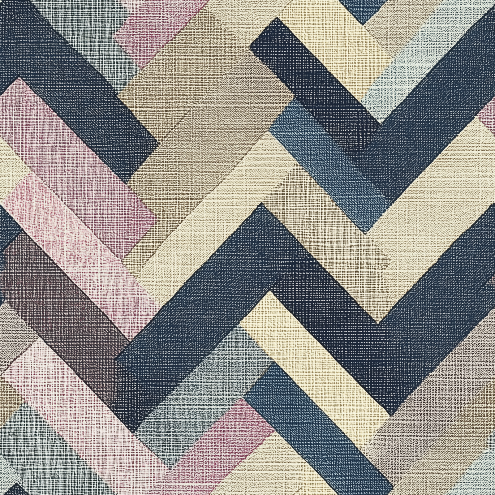 Minimalist Herringbone Wallpaper - Pastel Colors Neutral Wallpaper