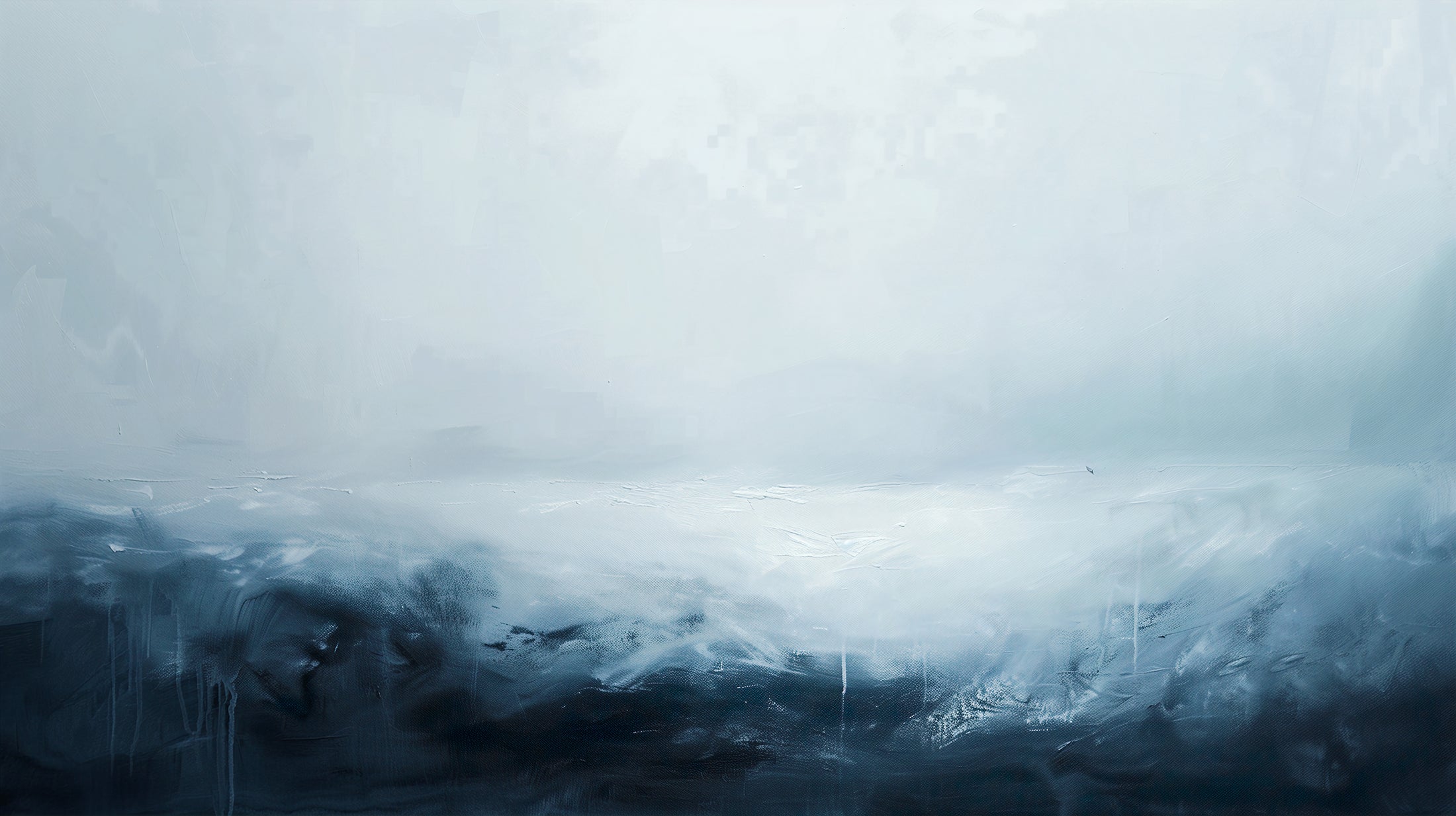 Abstract Blue Ocean Wallpaper - Soft Blue Accent Wall Mural