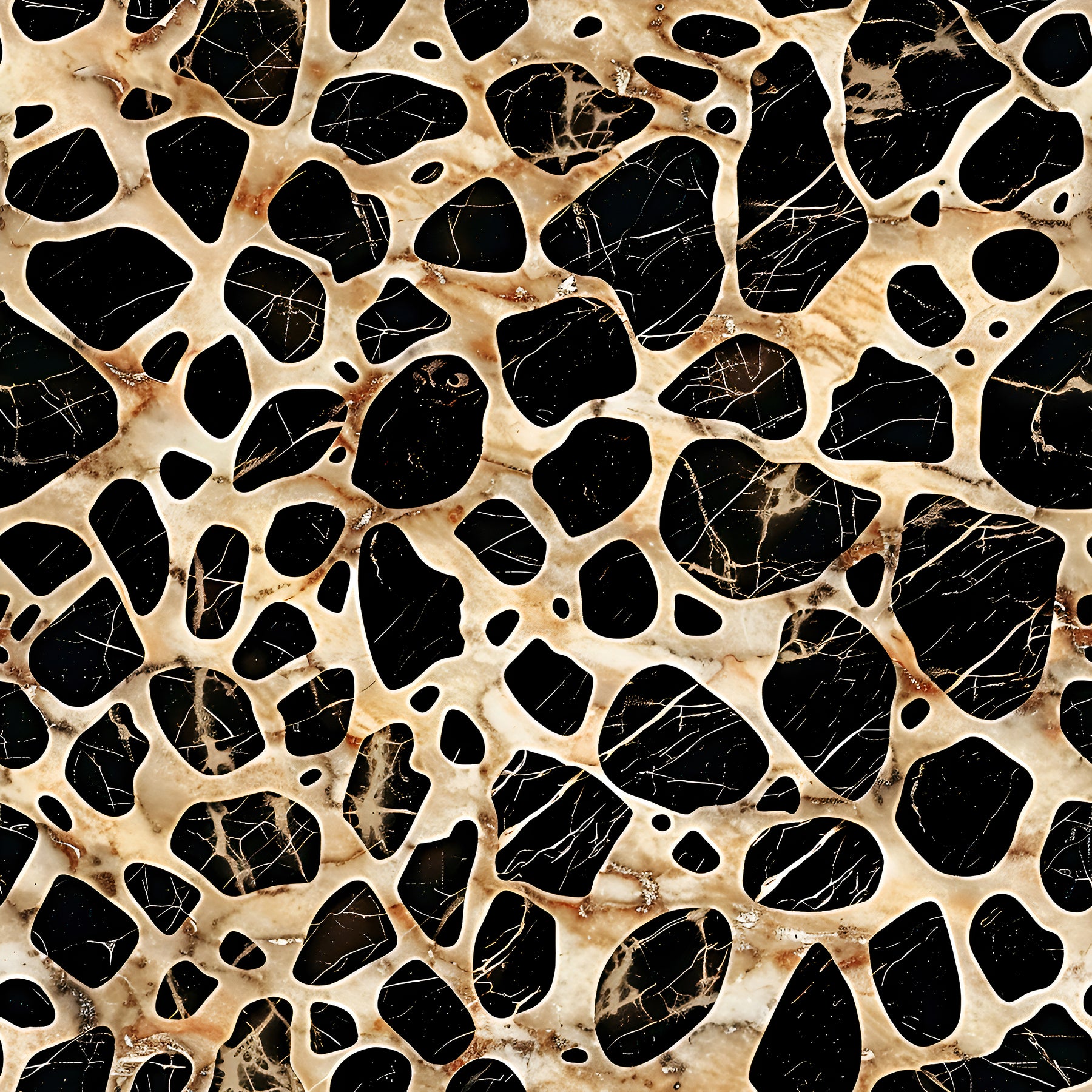 Abstract Leopard Print Wallpaper - Marble Texture Animal Print