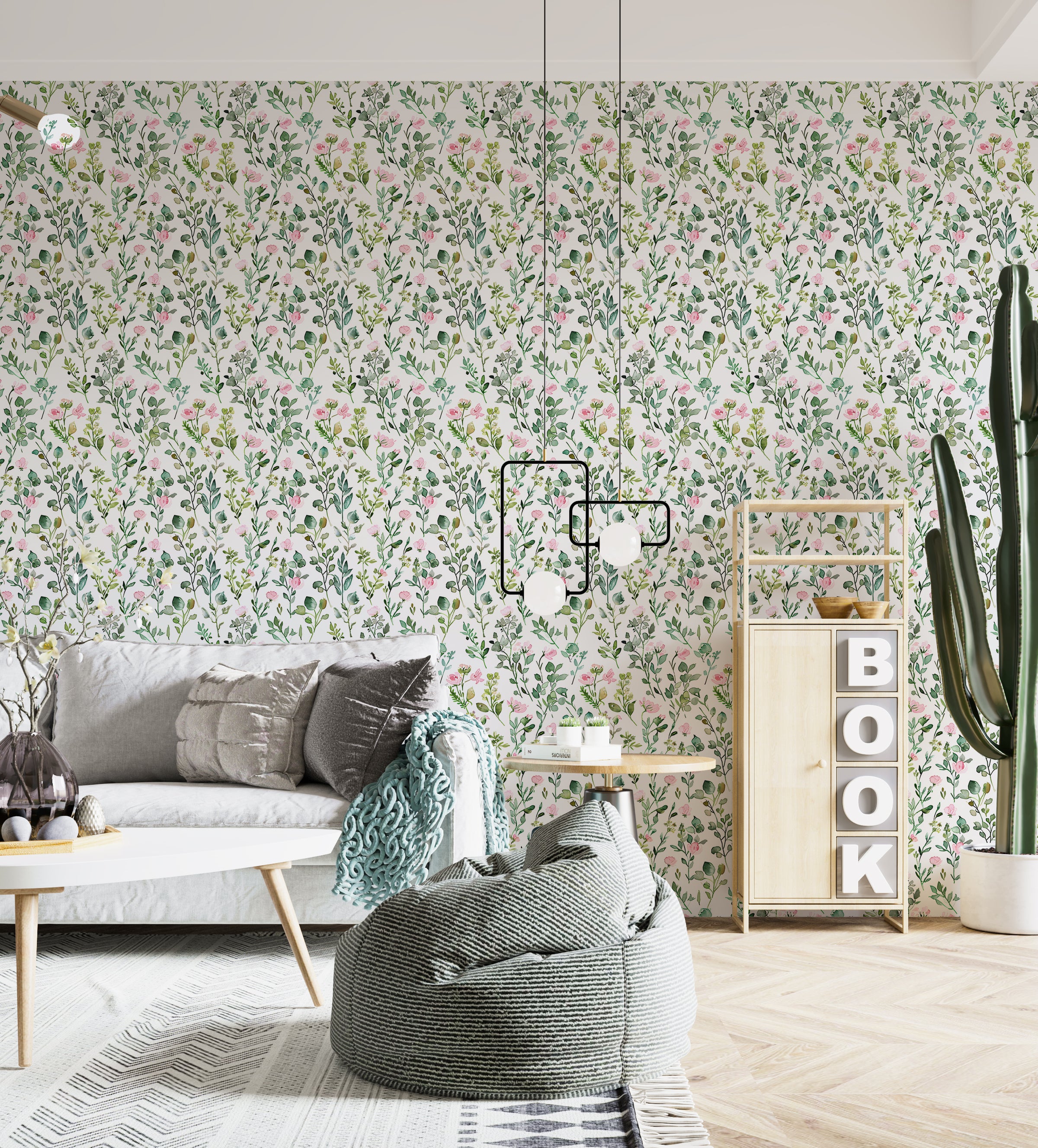 Watercolor Wild Floral Wallpaper - Meadow Flowers in Pastel Colors ...