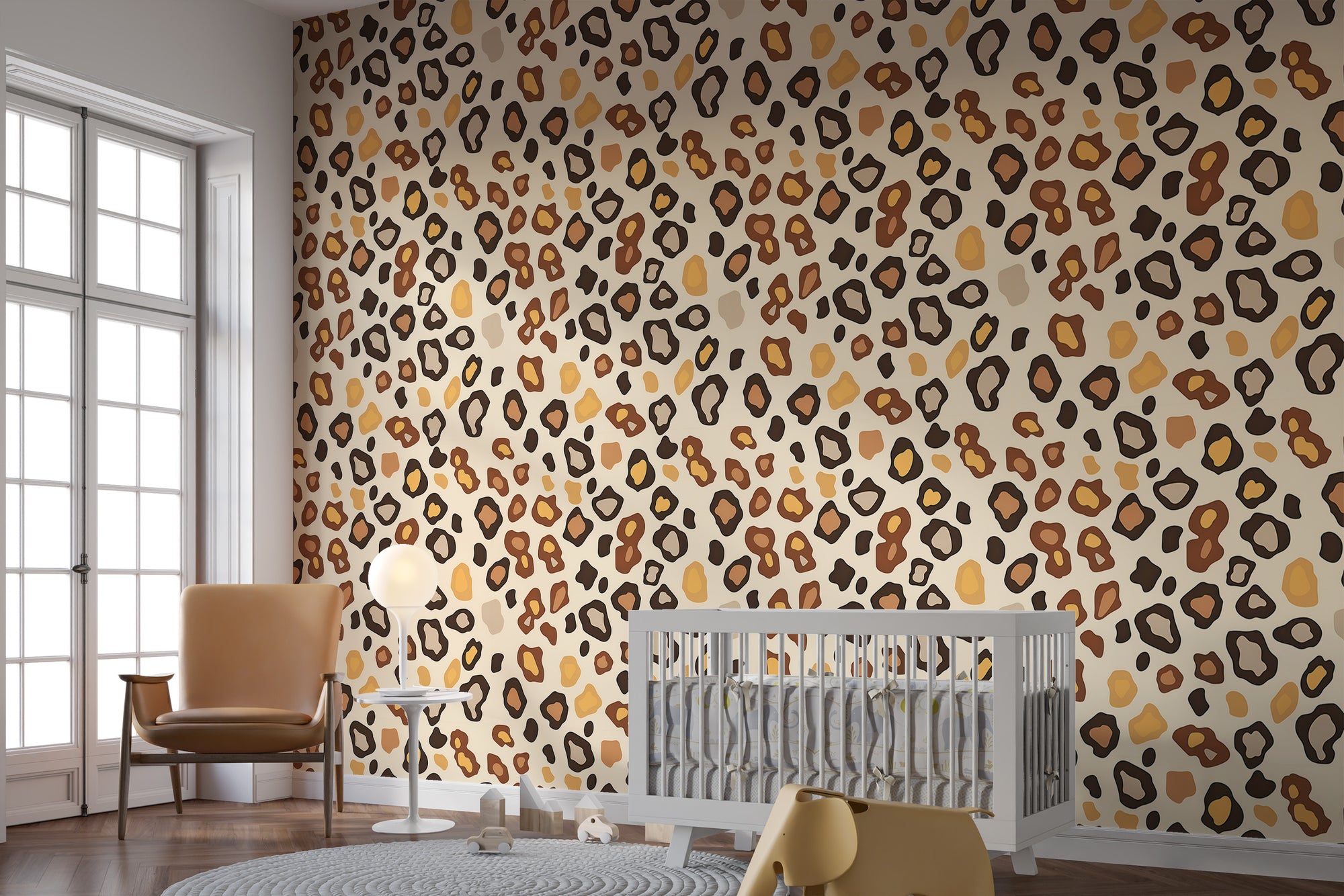 Leopard Pattern Wallpaper - Beige and Brown Animal Wallpaper